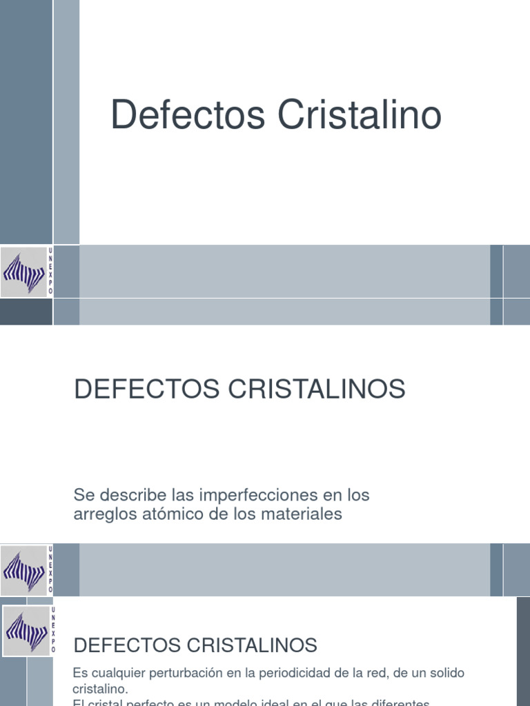 Defectos Cristalinos #1 | PDF