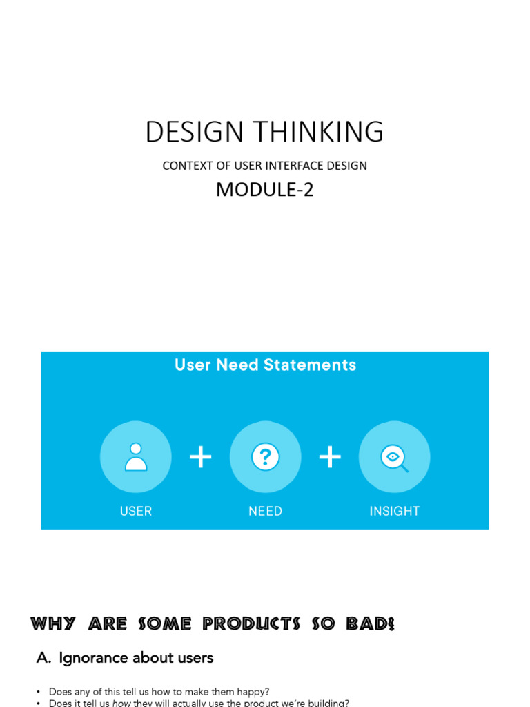 Design Thinking - 02 Module | PDF
