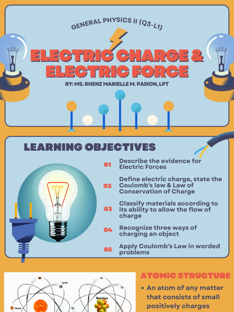 Q3L1 - Electric Charge & Electric Force | PDF | Electric Charge ...