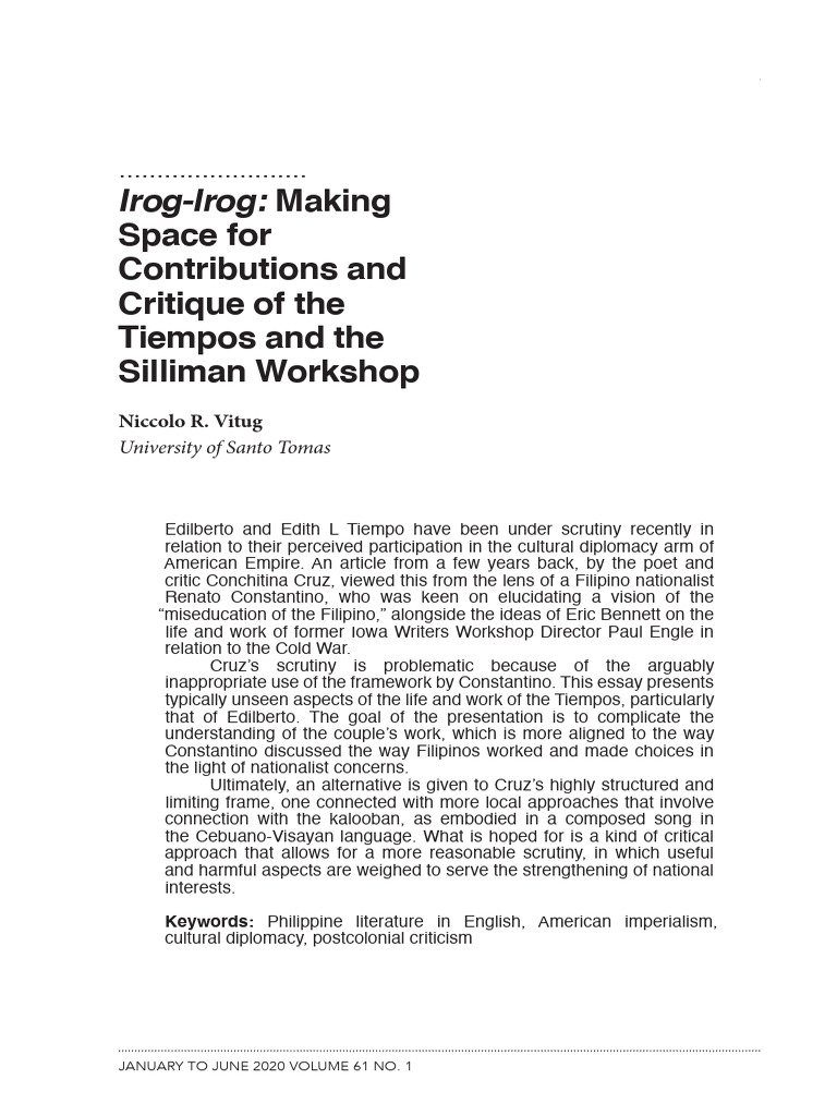 Filipino Literary Critique | PDF