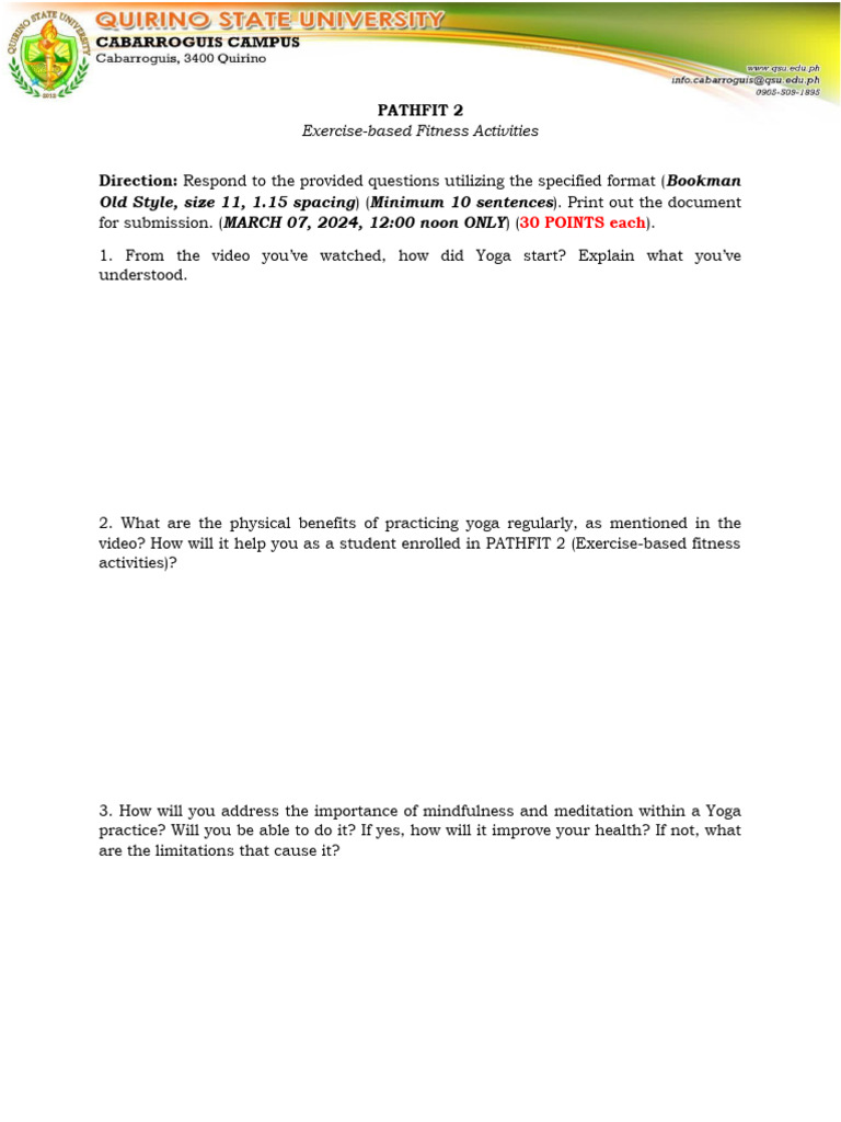 PATHFIT 2 Activity 03 05 | PDF | Essays | Human Communication