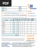 Locum Express NCHD Timesheet | PDF