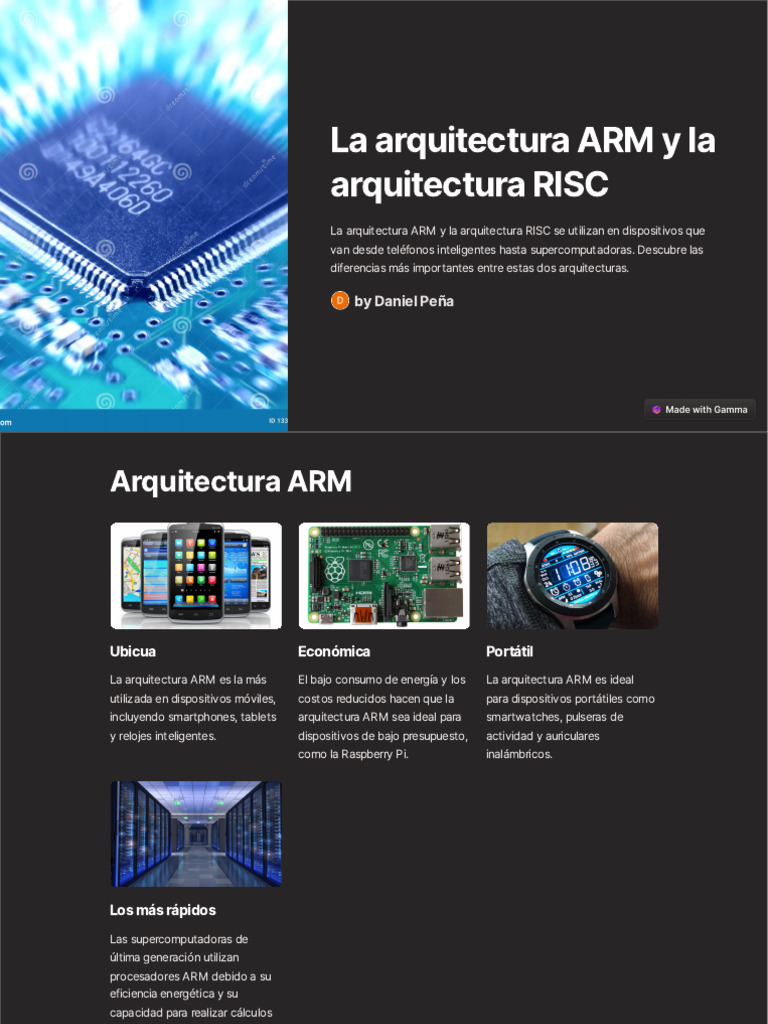 La Arquitectura ARM y La Arquitectura RISC | PDF | Microprocesador ...