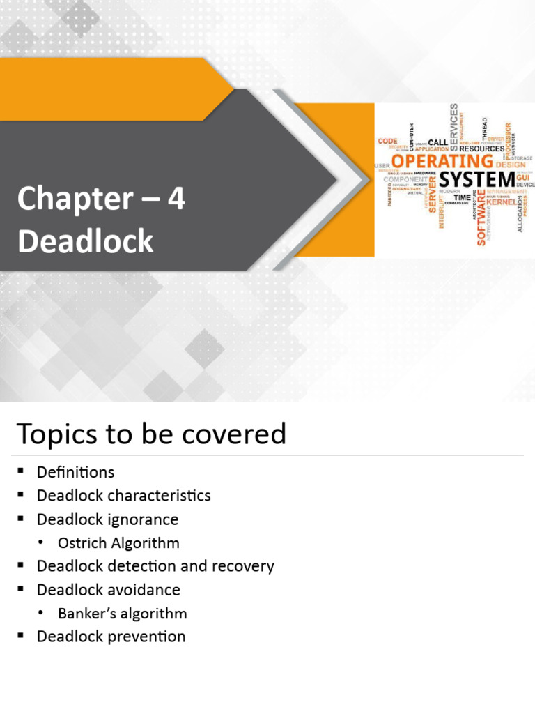 Ch 4 Os Deadlock Pdf Applied Mathematics Computer Science 