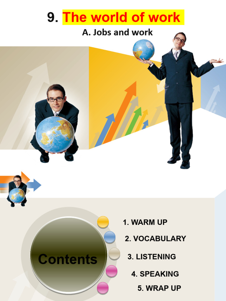 World of Work Vocabulary Guide | PDF | Linguistics | Grammar