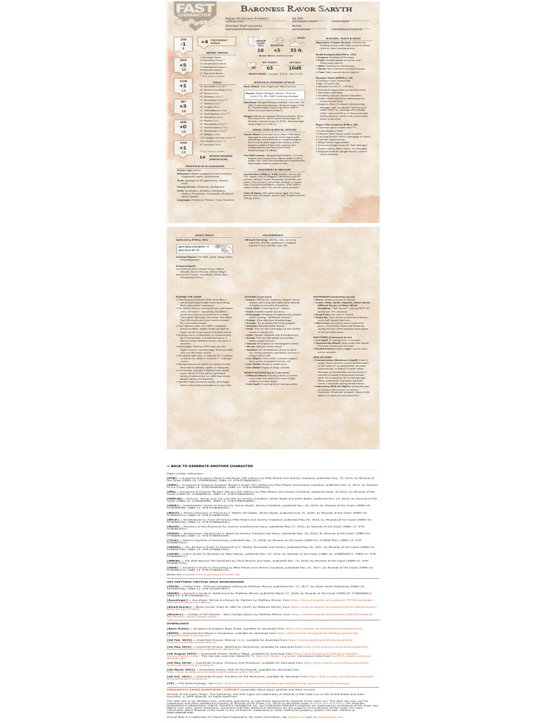 Dhampir (Half-Vampire) Rogue 10 (Arcane Trickster) | PDF | Dungeons ...