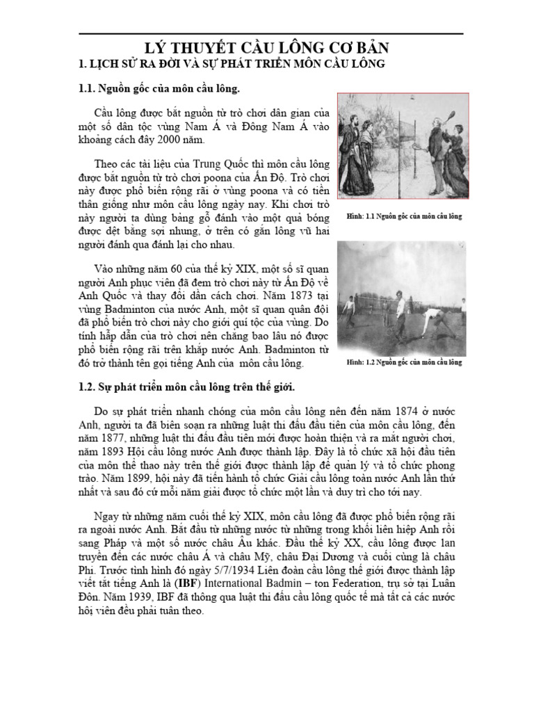 Ly Thuyet Cau Long | PDF