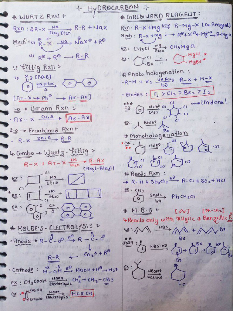 Hydrocarbon Short and Notes | PDF