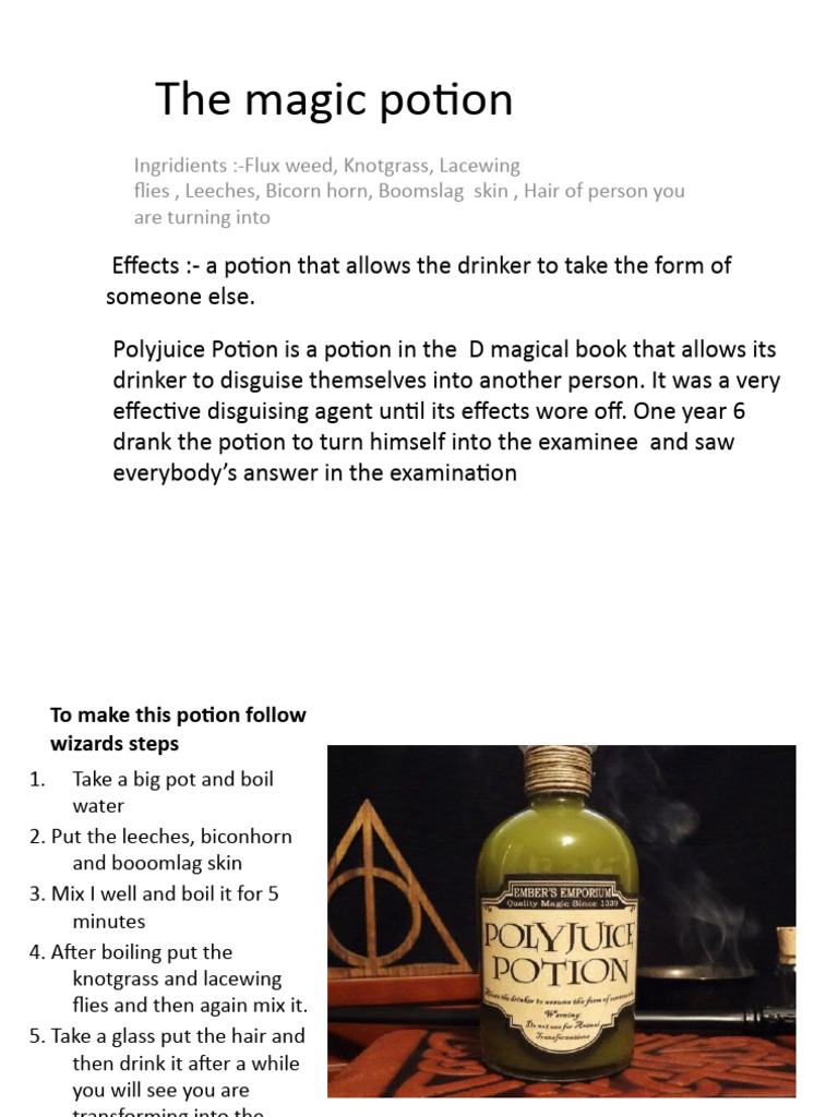 The Magic Potion | PDF