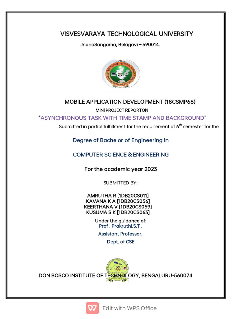 Mobile Application Development Report | PDF | Android (Operating System) | Application Software