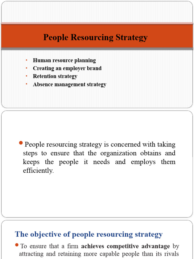 People Resourcing Strategy... | PDF | Employee Retention | Turnover ...