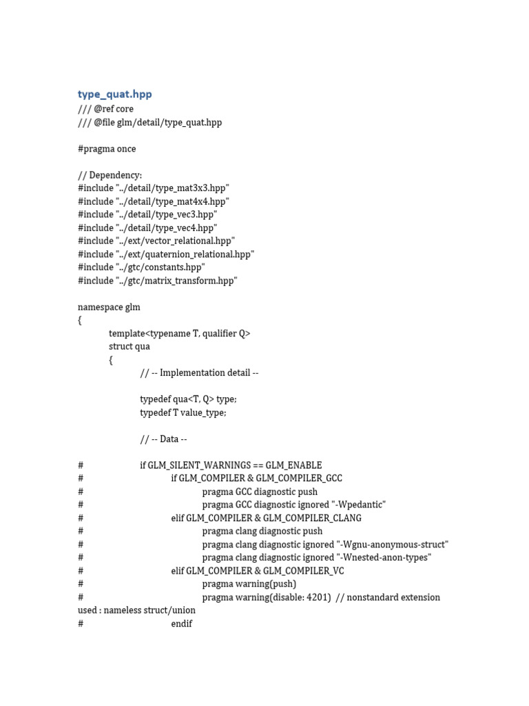 Type Quat Pdf Constructor Object Oriented Programming Programming