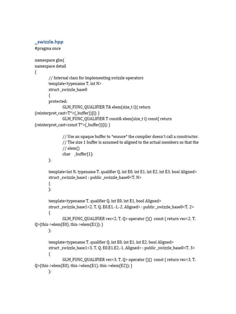 Swizzle | PDF | Object Oriented Programming | Programming Paradigms