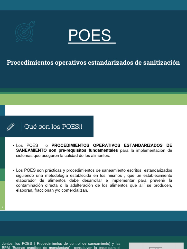 POES (Procedimientos Operativos Estandarizados de Sanitizacion) . | PDF | Agua | Análisis de ...