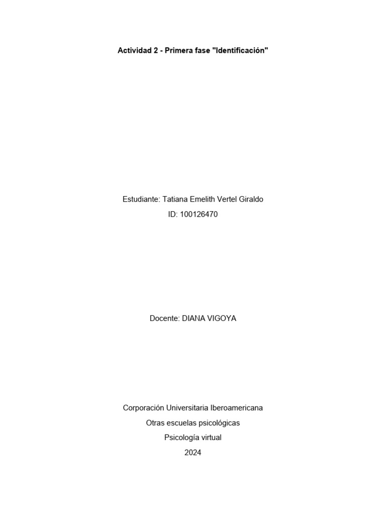 Actividad 2 - Primera Fase Otras Escuelas Psicológicas (DIANA VIGOYA ... Actividad 2 - Primera Fase Otras Escuelas Psicológicas (DIANA VIGOYA ...