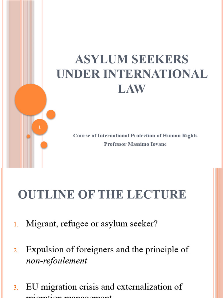Asylum Seekers Under International Law | PDF | European Convention On ...