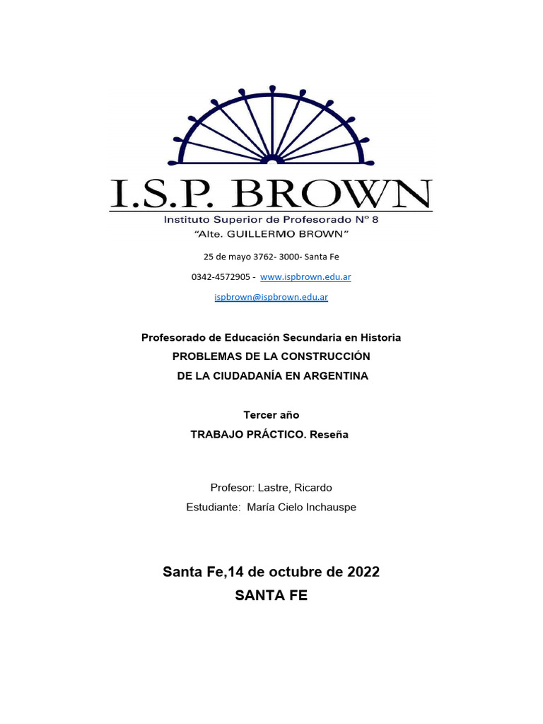 TP Ciudadania | PDF | Argentina | America latina