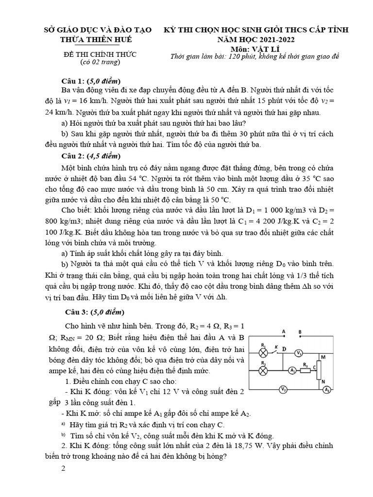 De Thi Chon HSG | PDF