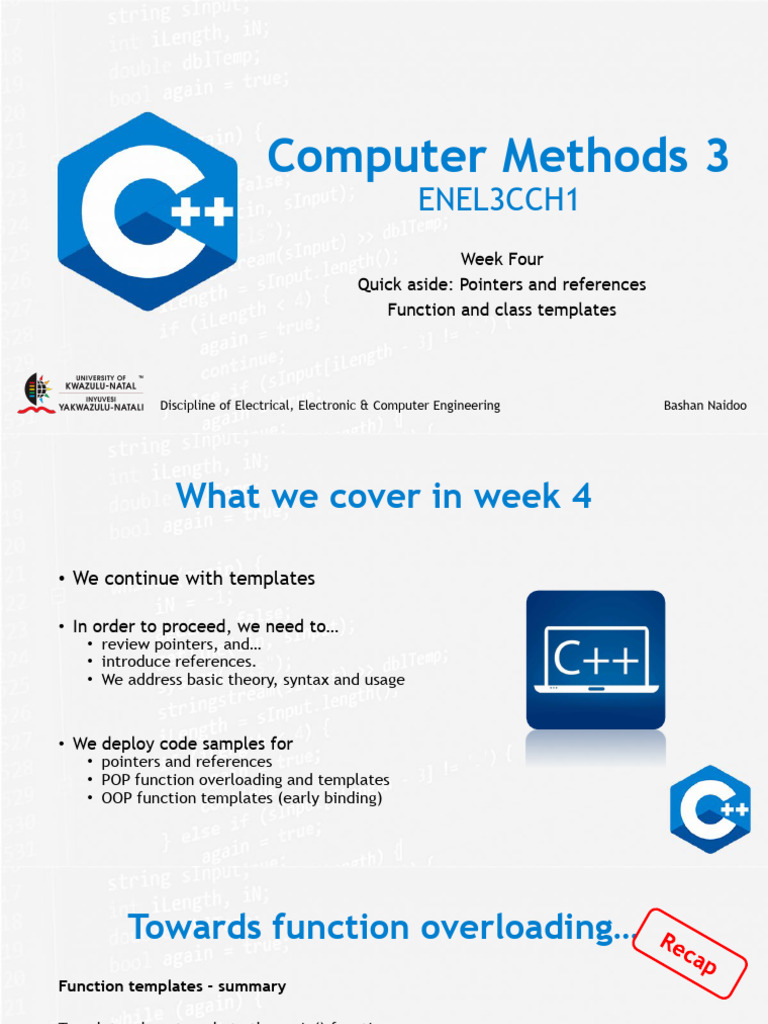 Computer Methods Lecture 3 Pdf Pointer Computer Programming Integer Computer Science