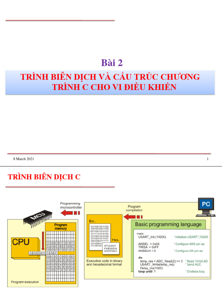 Bai 2 - NGON NGU LAP TRINH C | PDF