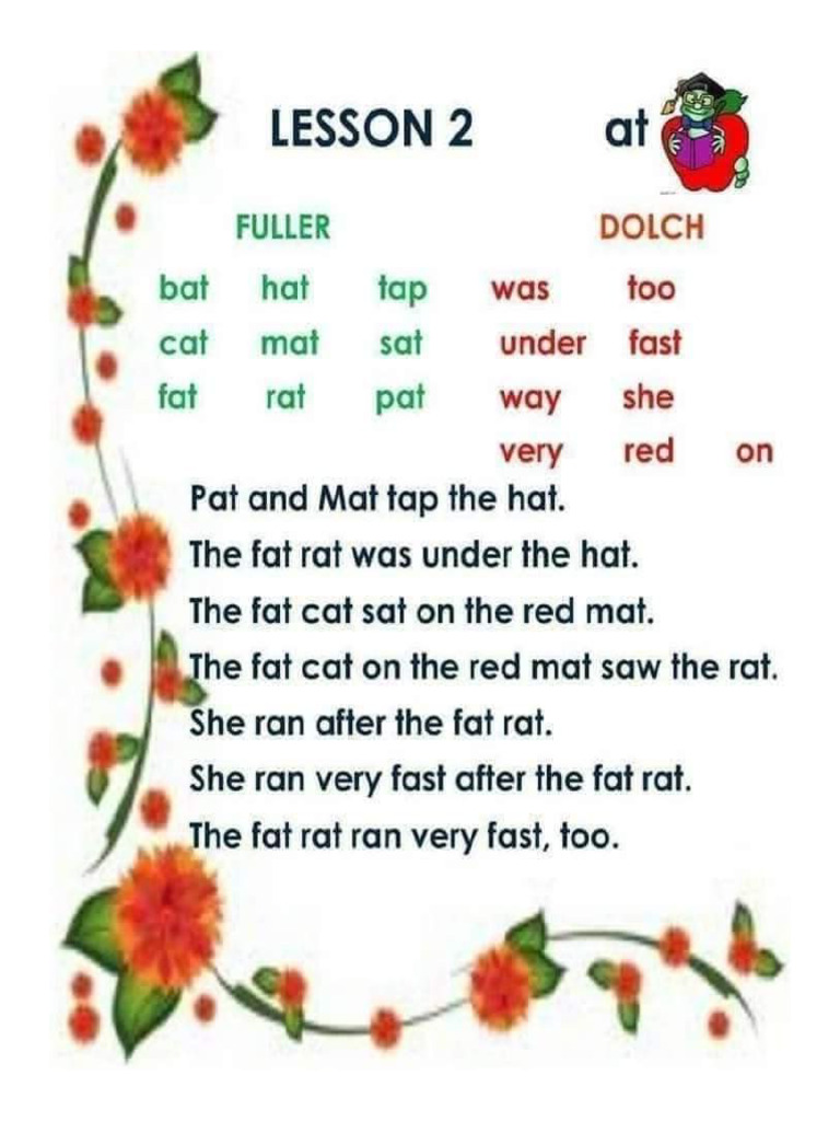 Fuller Reading Chart | PDF