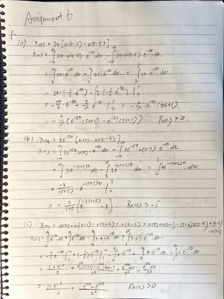 Math4 Assignment 6 | PDF