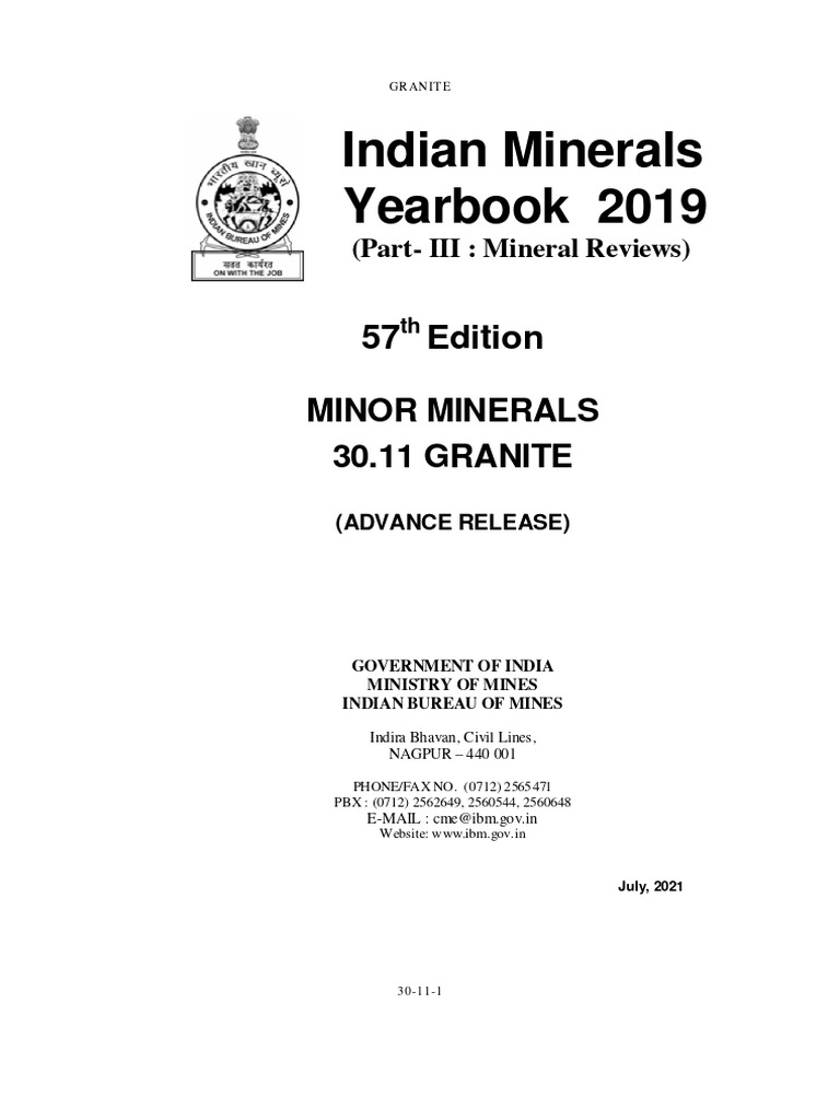 Granite Data | PDF | Granite | Rock (Geology)