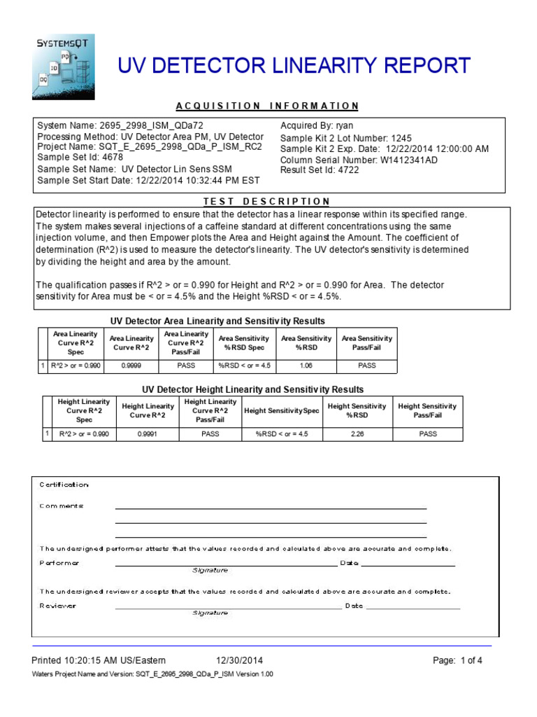 UV Detector Lin | PDF | Ultraviolet–Visible Spectroscopy | Applied And ...
