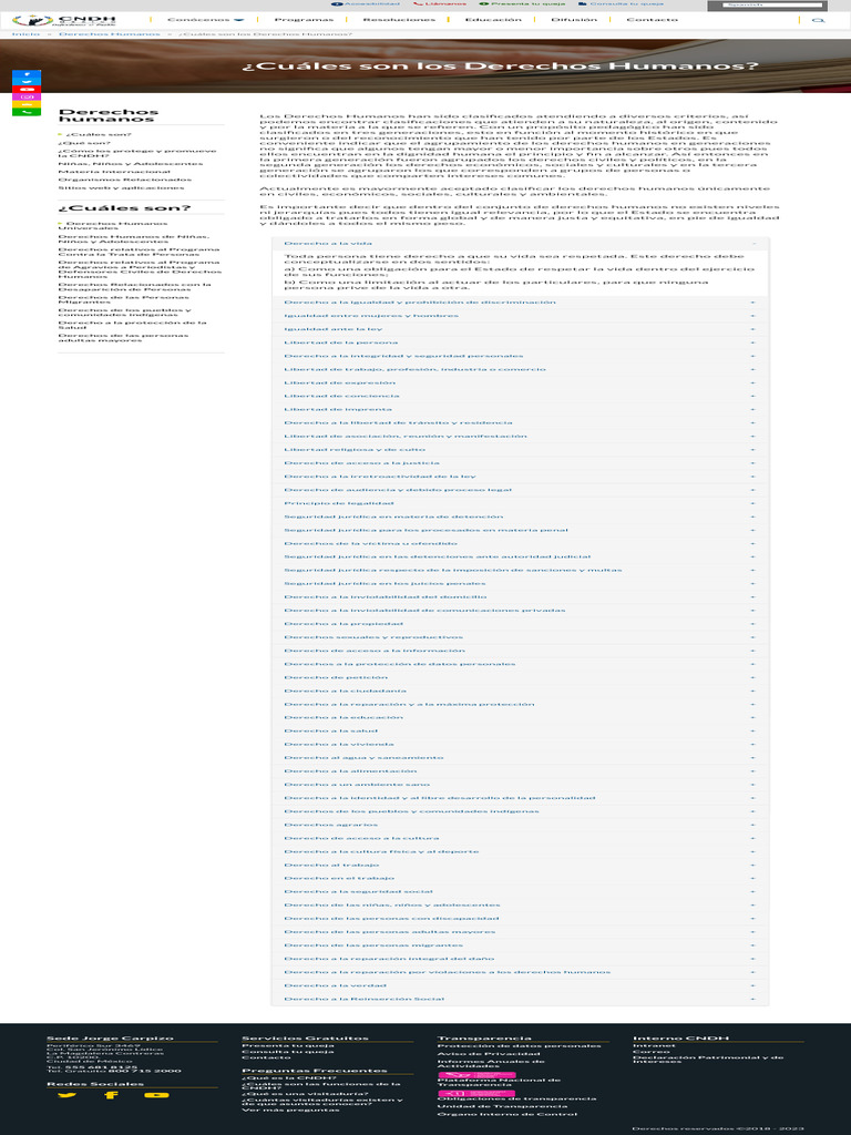 Guía de Derechos Humanos CNDH | PDF | Derechos humanos | Debido al proceso