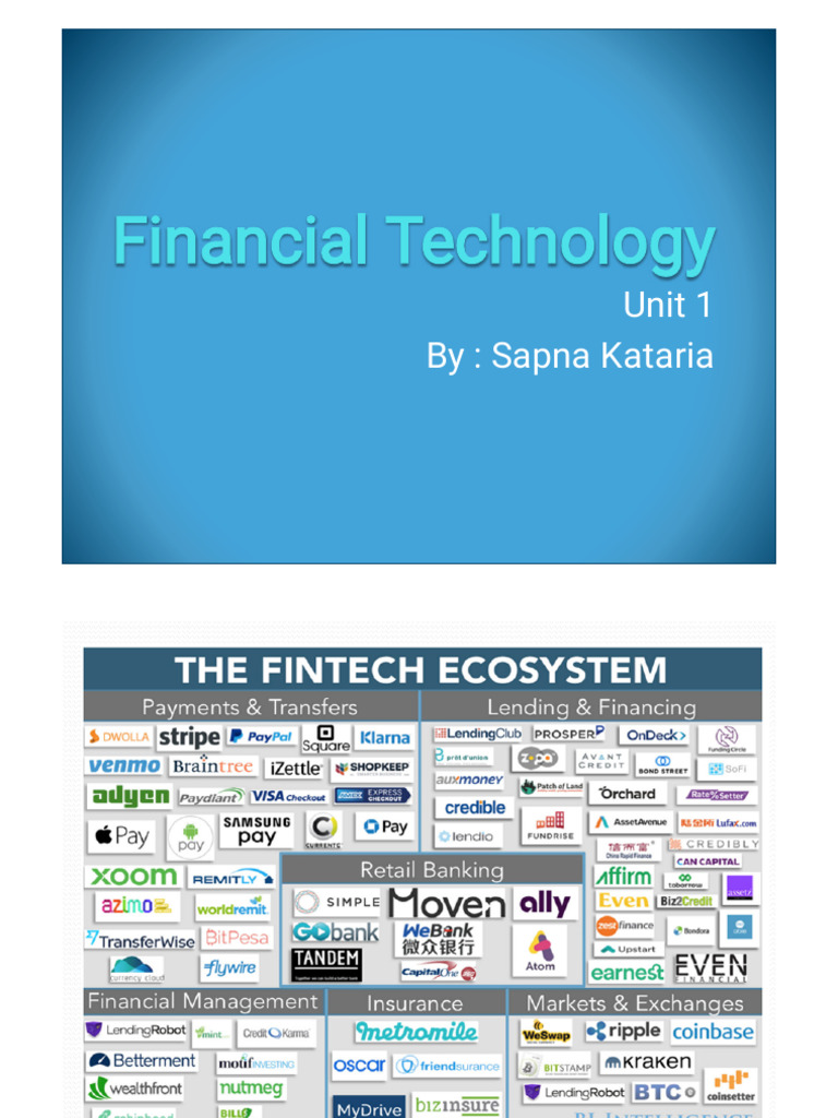 fintech unit 1 | PDF | Shadow Banking System | Banks