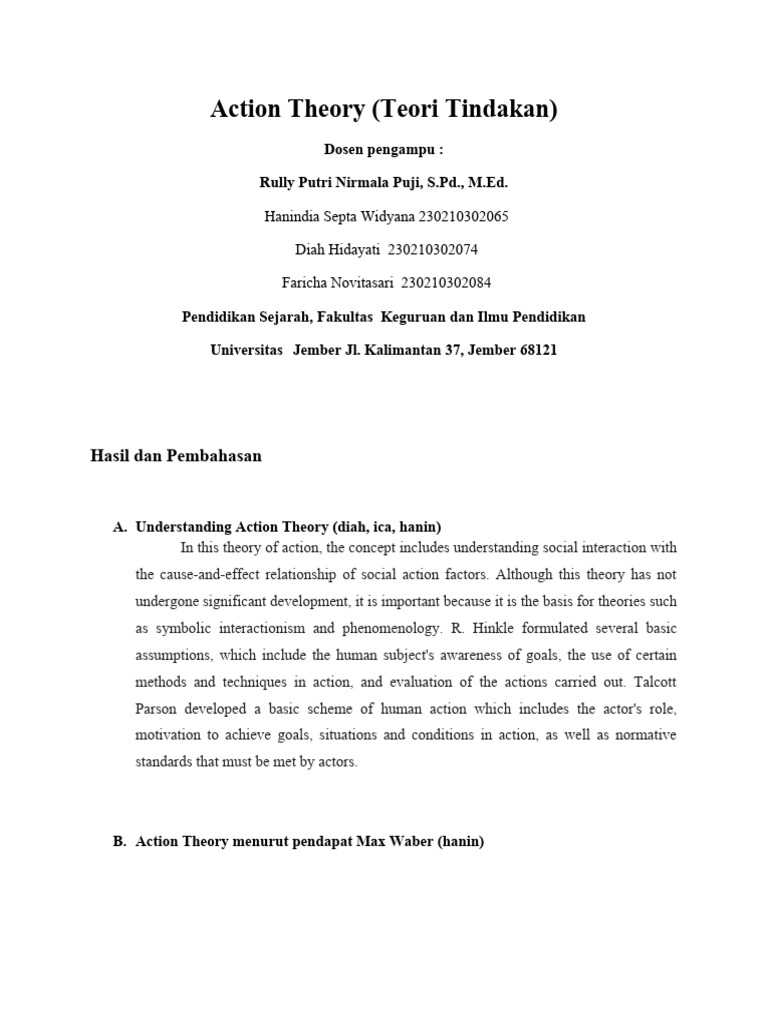 Sosiologi Paper K3 | PDF | Rationality | Theory