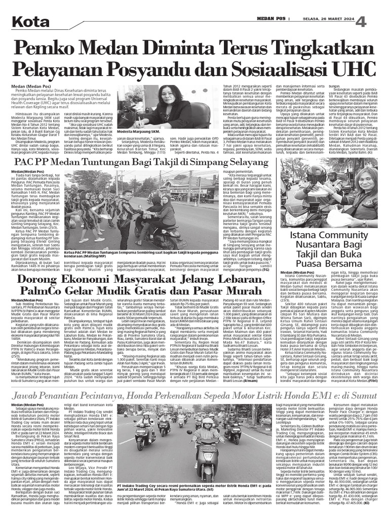 HALAMAN 4 Selasa 26 Maret 2024 | PDF