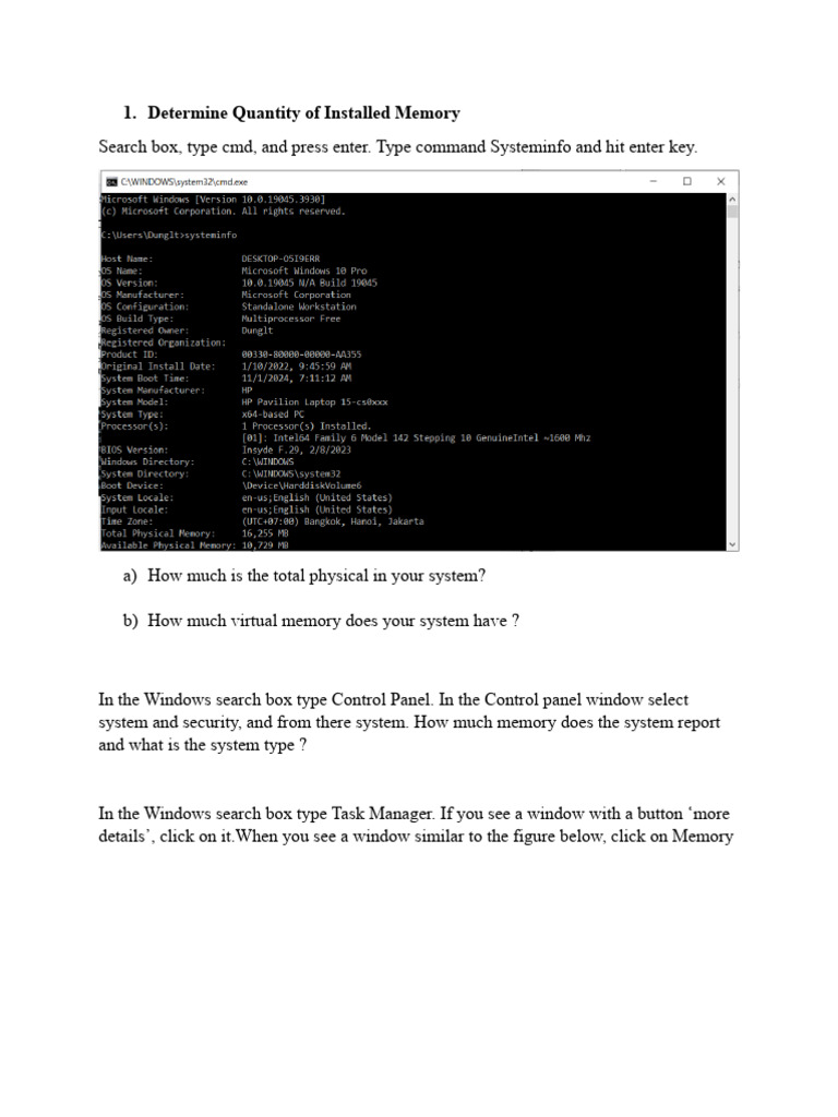 Lab5 Internal External Memory | PDF