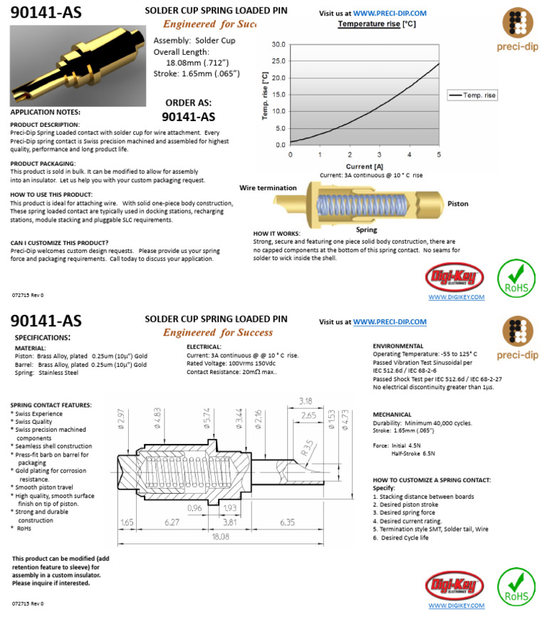 90141-As DS | PDF | Solder | Wire