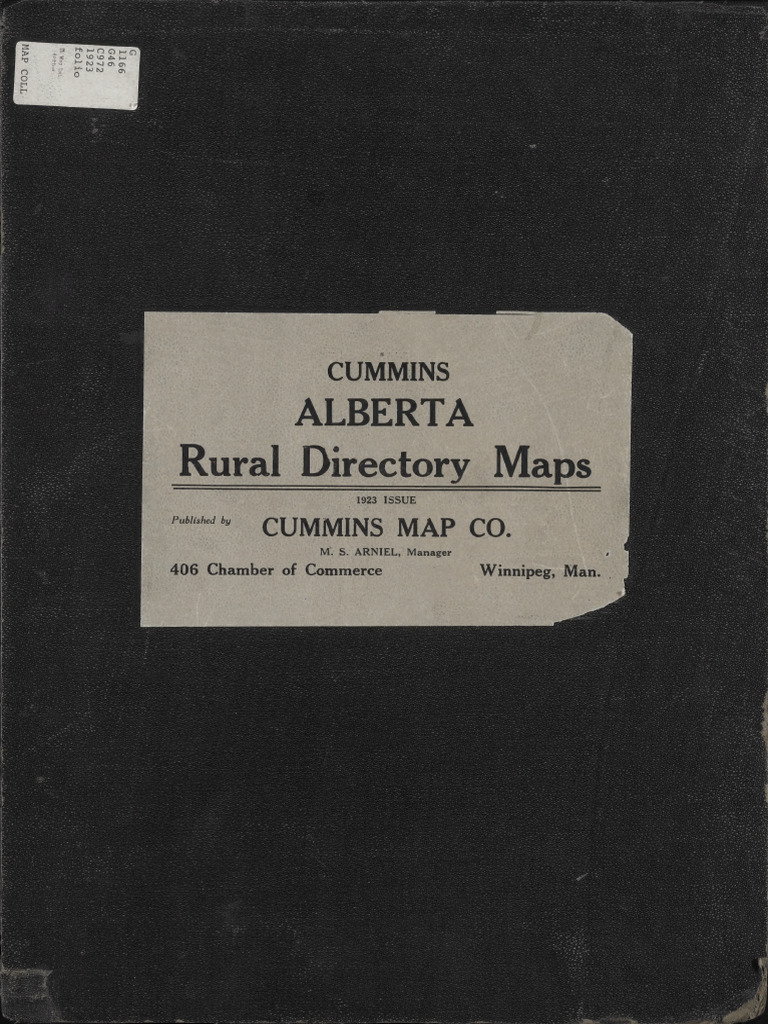 Rural Directory Maps: Cummins Alberta | PDF