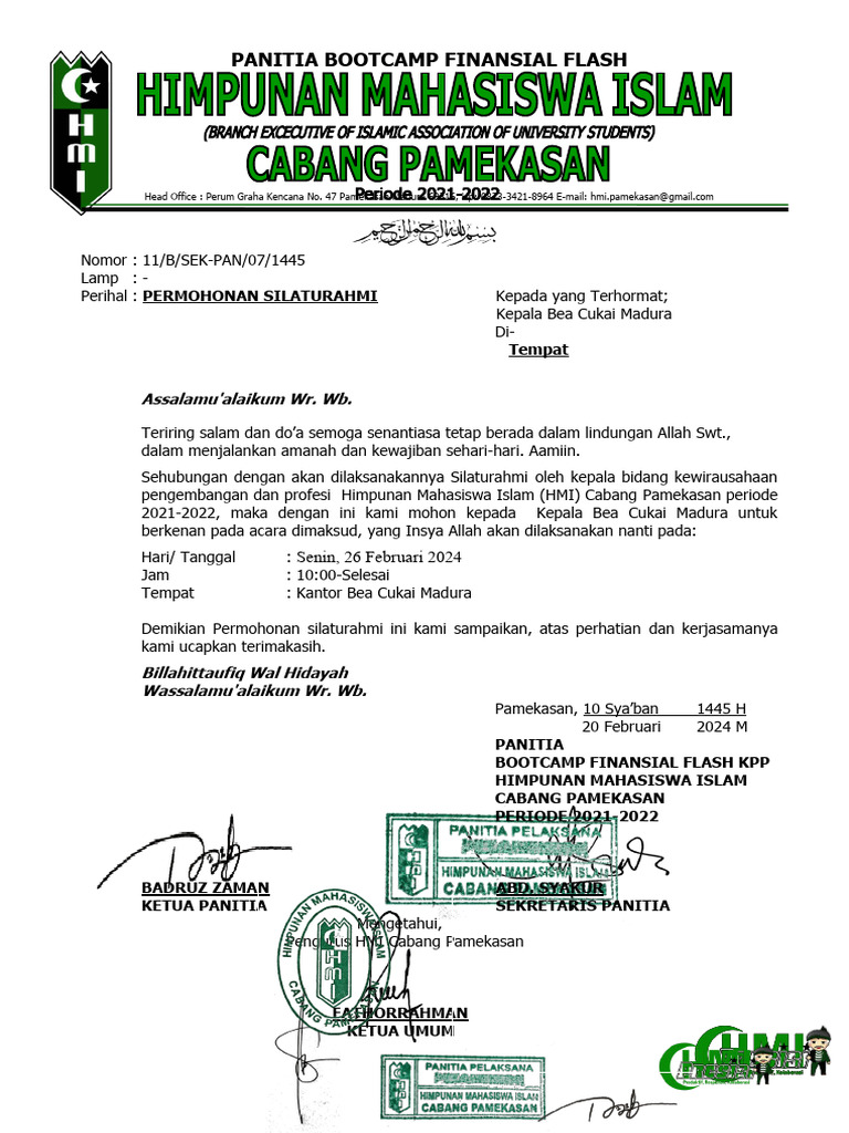 Surat Silaturahmi | PDF