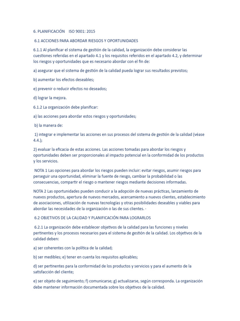 Capitulo 6 de Las 3 Normas | PDF | Calidad (comercial) | Gestión de la calidad