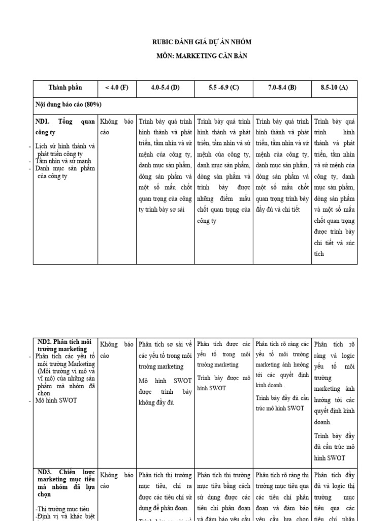 Rubic Đánh Giá | PDF