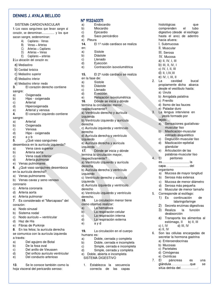 Anato 1 | PDF | Vena | Artería