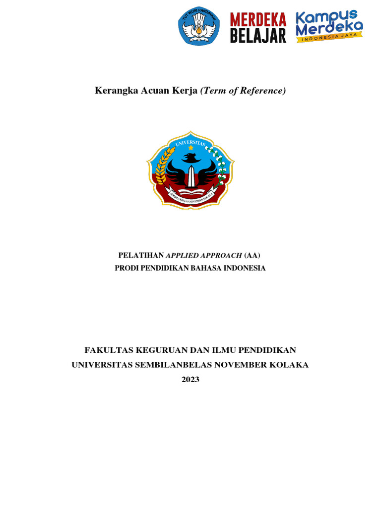 Pelatihan Applied Approach Dosen PBI 2024 | PDF