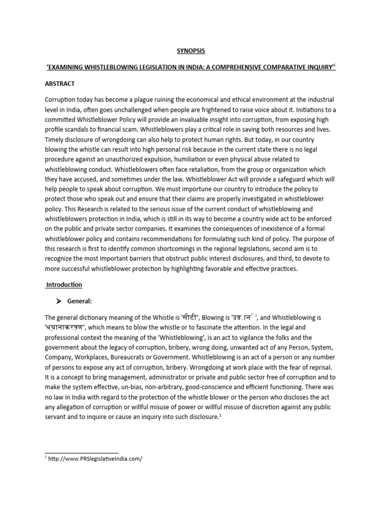 SYNOPSIS Dissertation | PDF | Justice | Crime & Violence