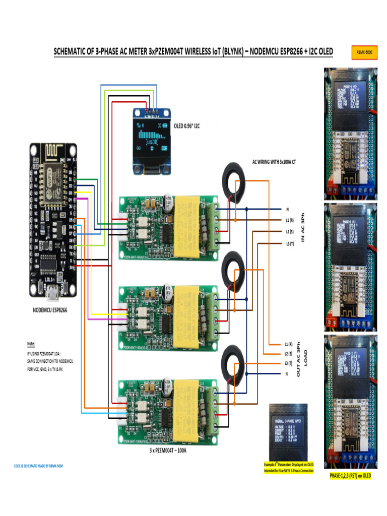 Schematic - Phase AC Meter - PZEM004T - ESP8266 - Blynk | PDF | Computer Engineering ...