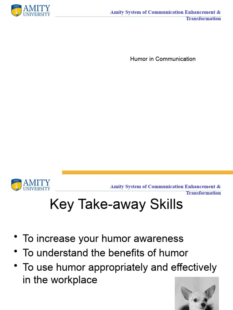 Humor in Communication | PDF | Humour | Psychology