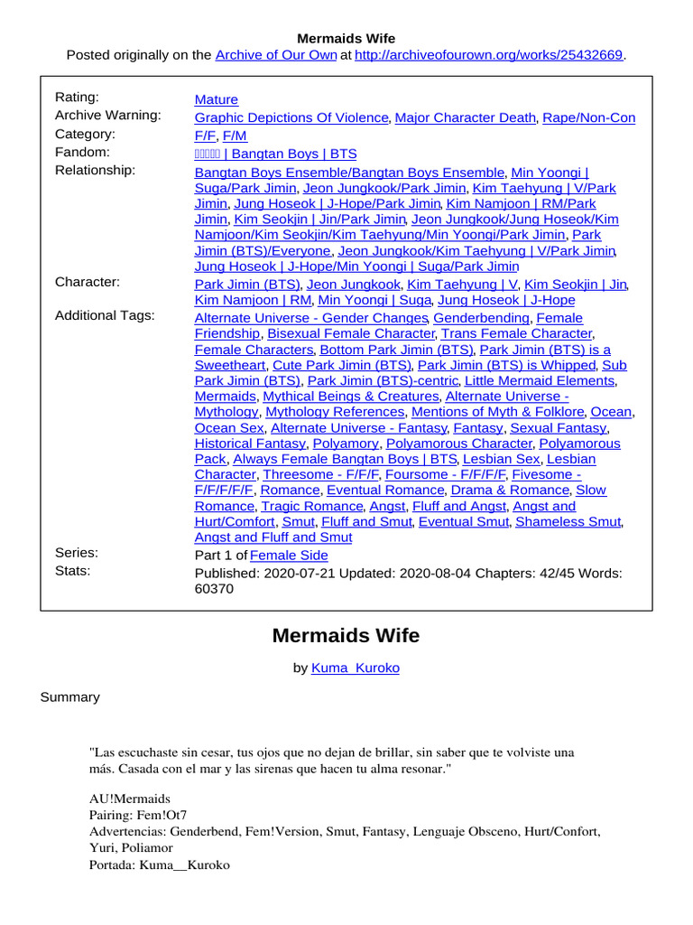 Mermaids Wife | PDF | Polyamory | Human Sexuality