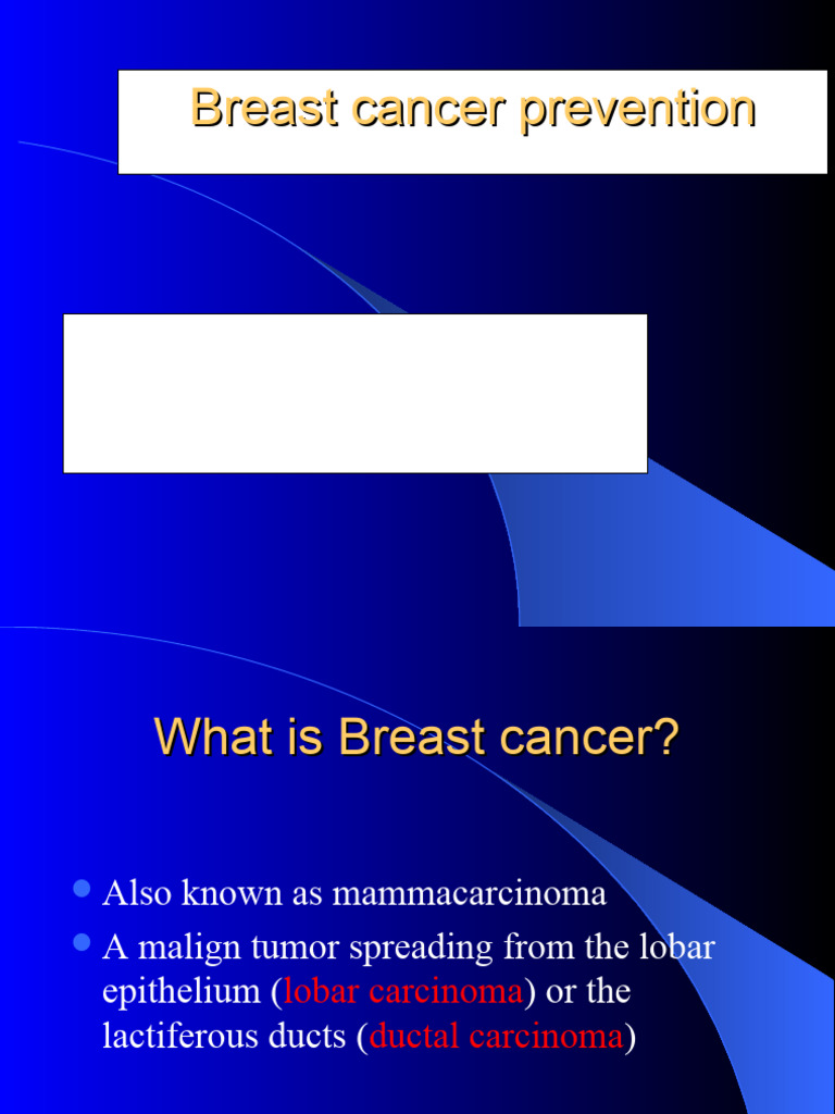 Breast Cancer Prevention and Screening Guide | PDF | Cancer | Breast Cancer