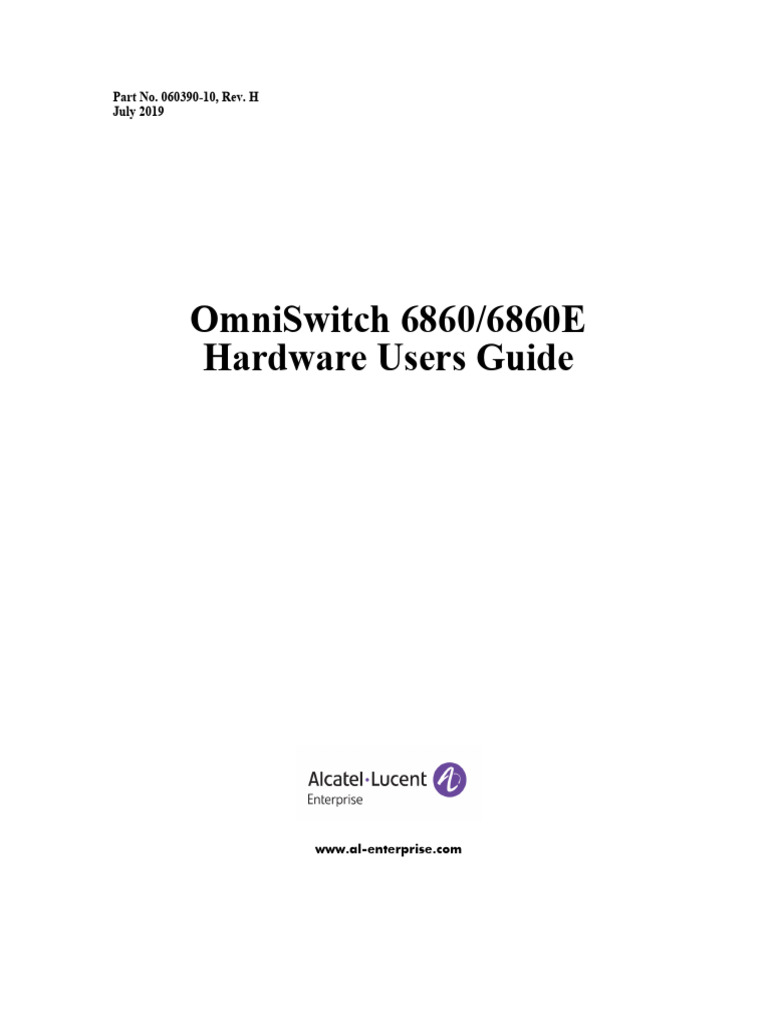 Os6860 HDW Revh | Download Free PDF | Computer Network | Command Line Interface