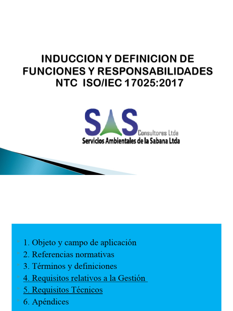 Induccion y Responsabilidades Iso 17025 | PDF | Auditoría | Calidad (comercial)
