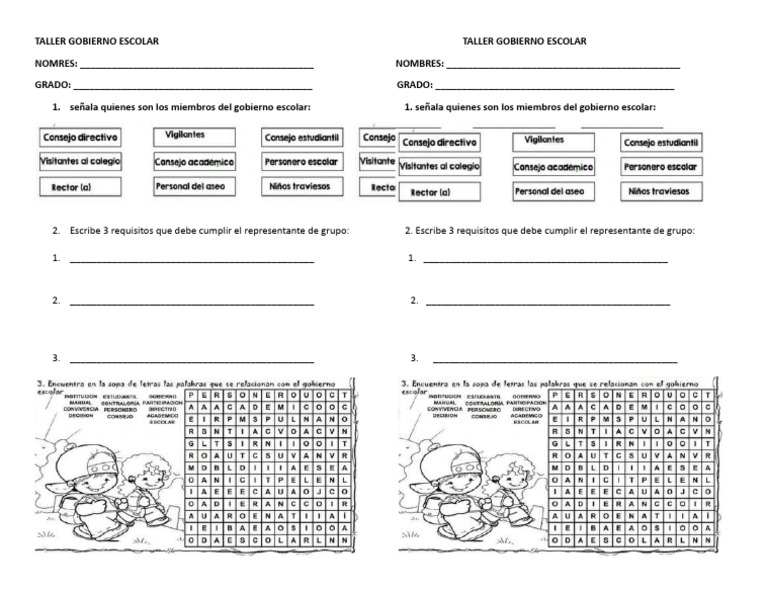 Taller Gobierno Escolar Taller Gobierno Escolar3 | PDF Taller Gobierno Escolar Taller Gobierno Escolar3 | PDF