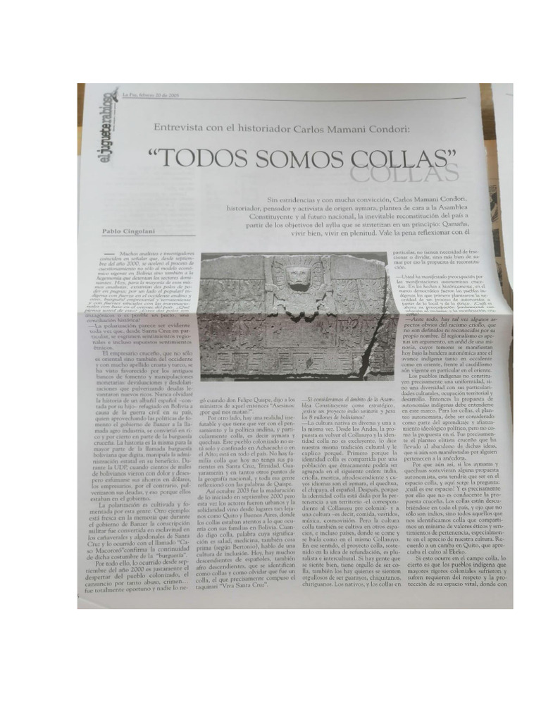Todos Somos Collas | PDF
