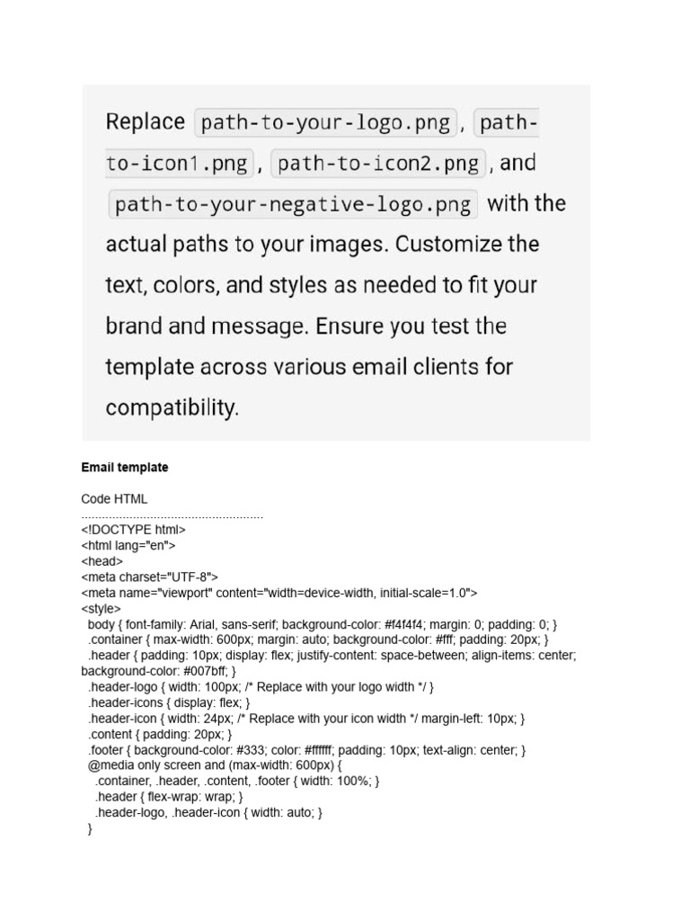 Email Template | PDF